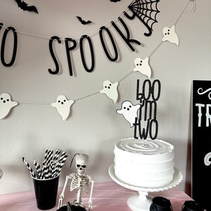 Boo I'm Two Cake Topper Halloween Birthday Cake Topper - Etsy