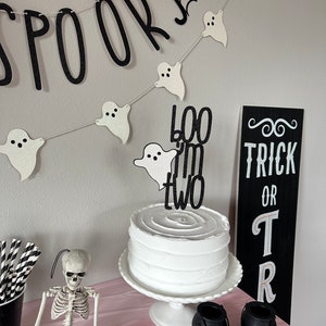 Boo I'm Two Cake Topper Halloween Birthday Cake Topper - Etsy