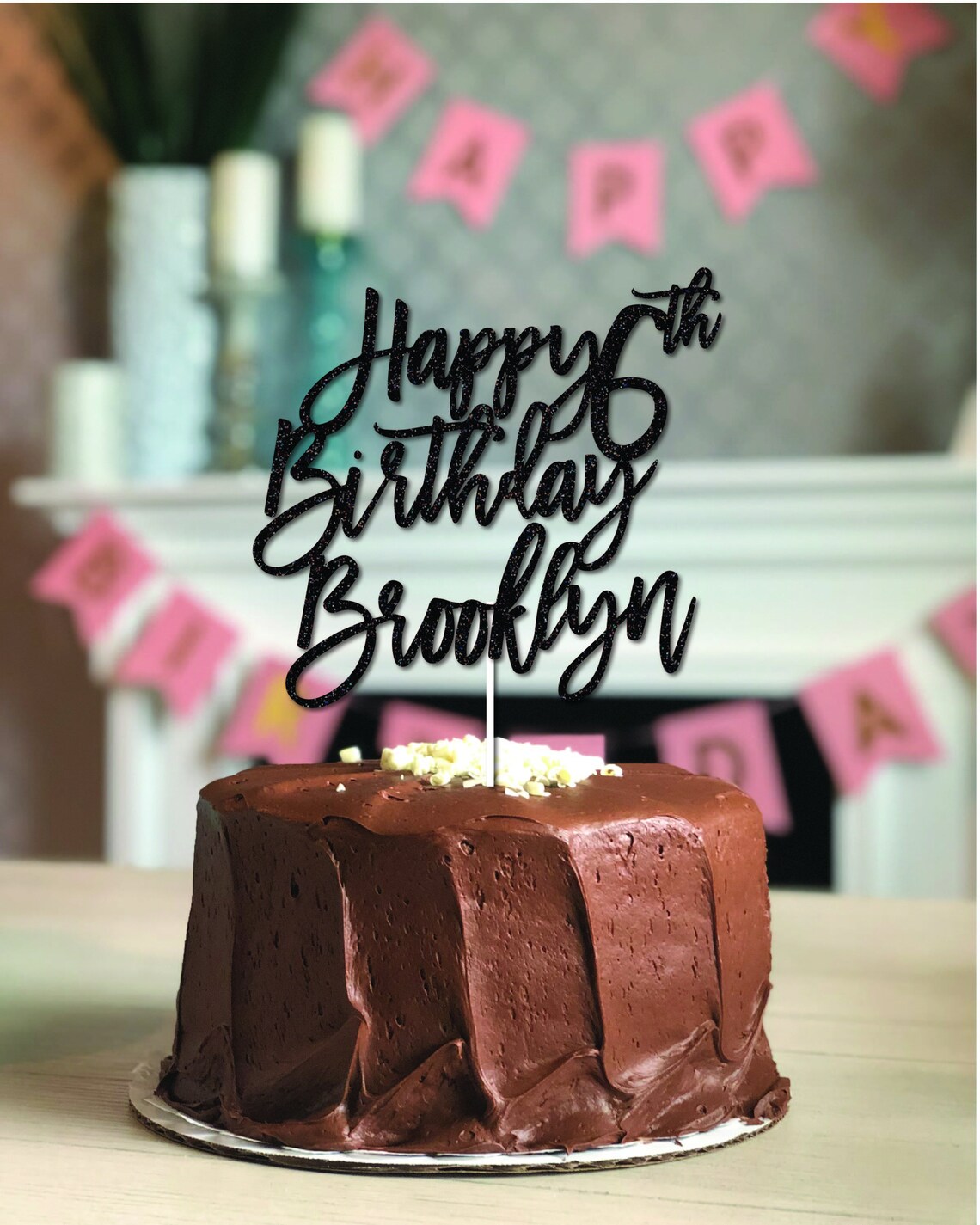 Happy Birthday Cake Topper Personalized Birthday Cake Topper - Etsy
