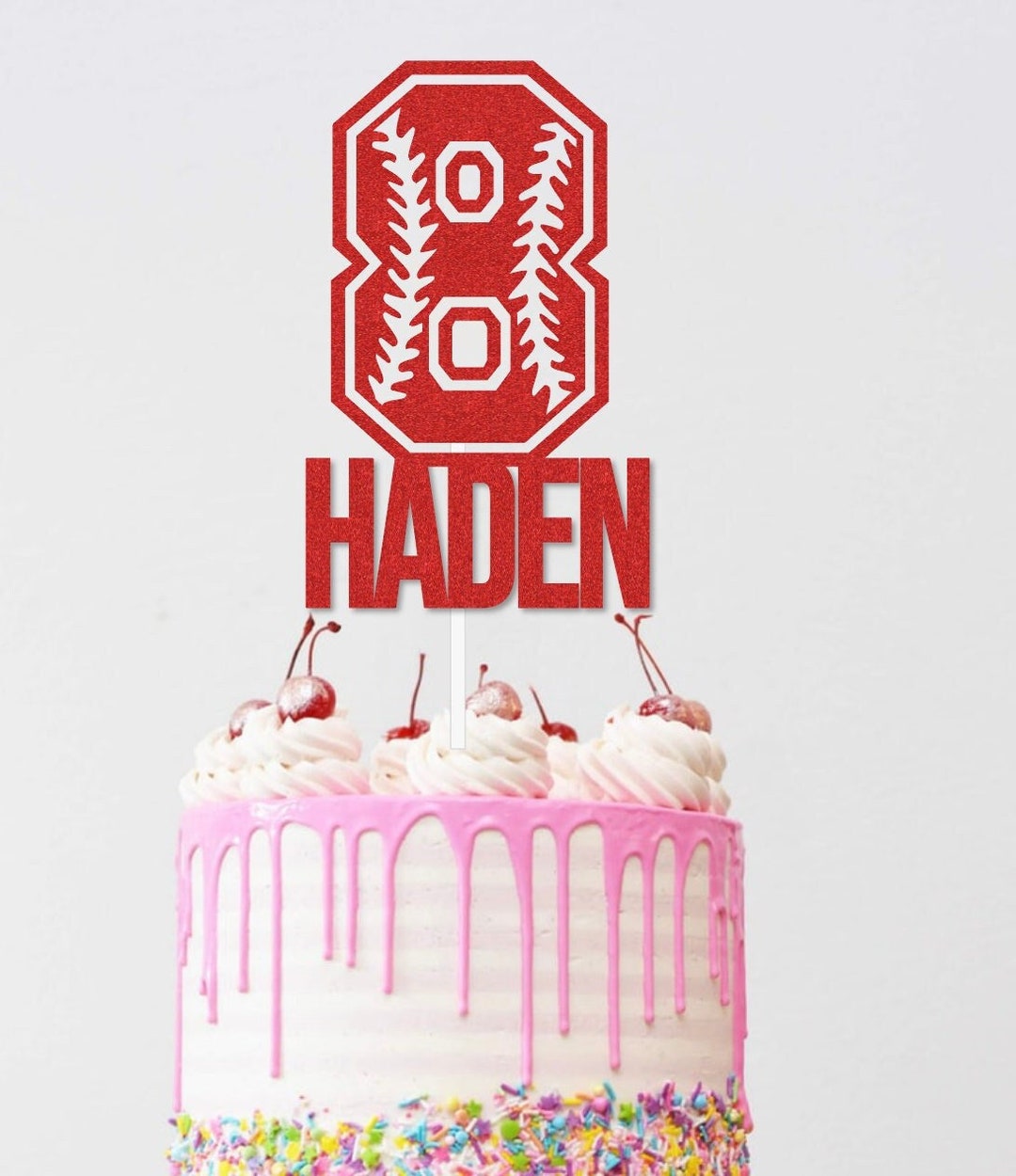 Baseball Birthday Cake Topper Baseball Cake Topper Baseball Birthday ...