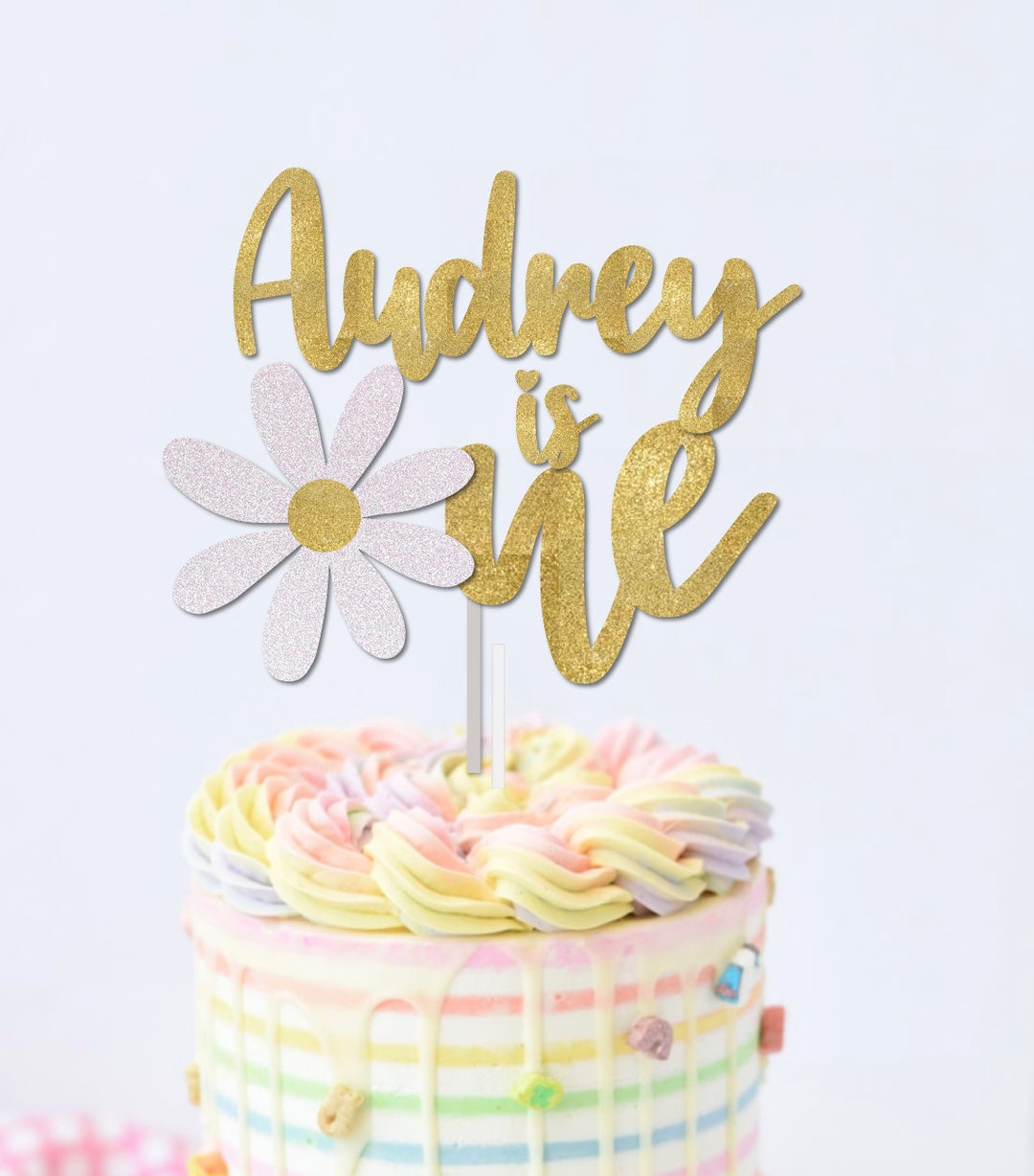 Daisy One Cake Topper 1st Birthday Cake Topper Flower One Cake Topper ...