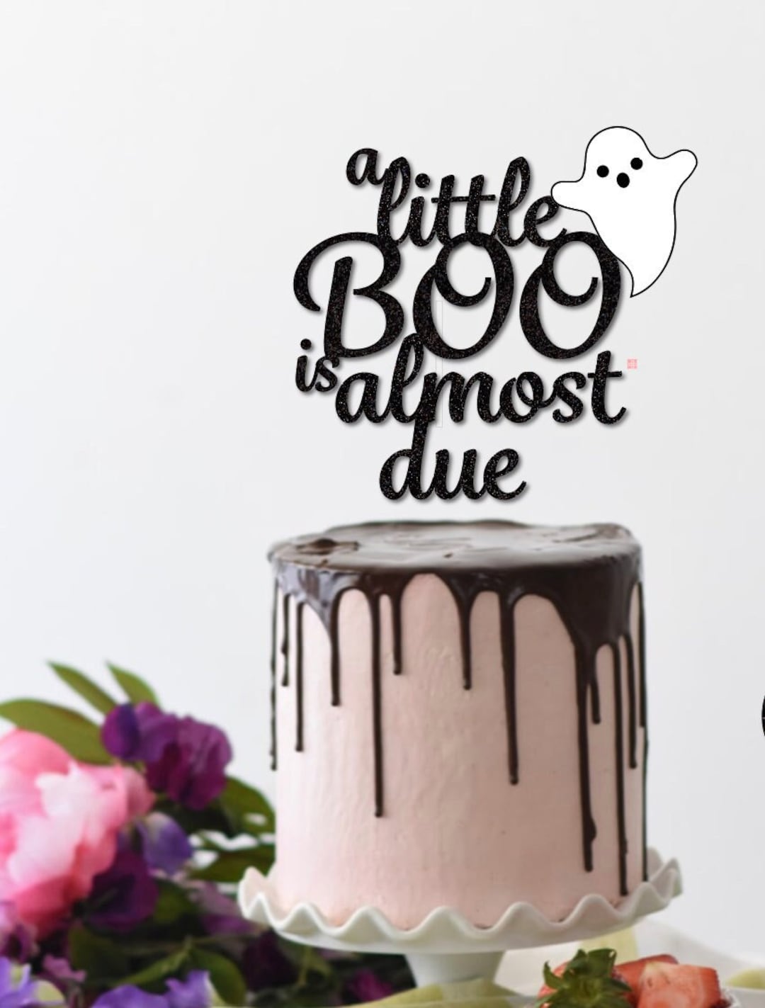 A Little Boo is Almost Due Cake Topper Halloween Baby Shower Cake ...