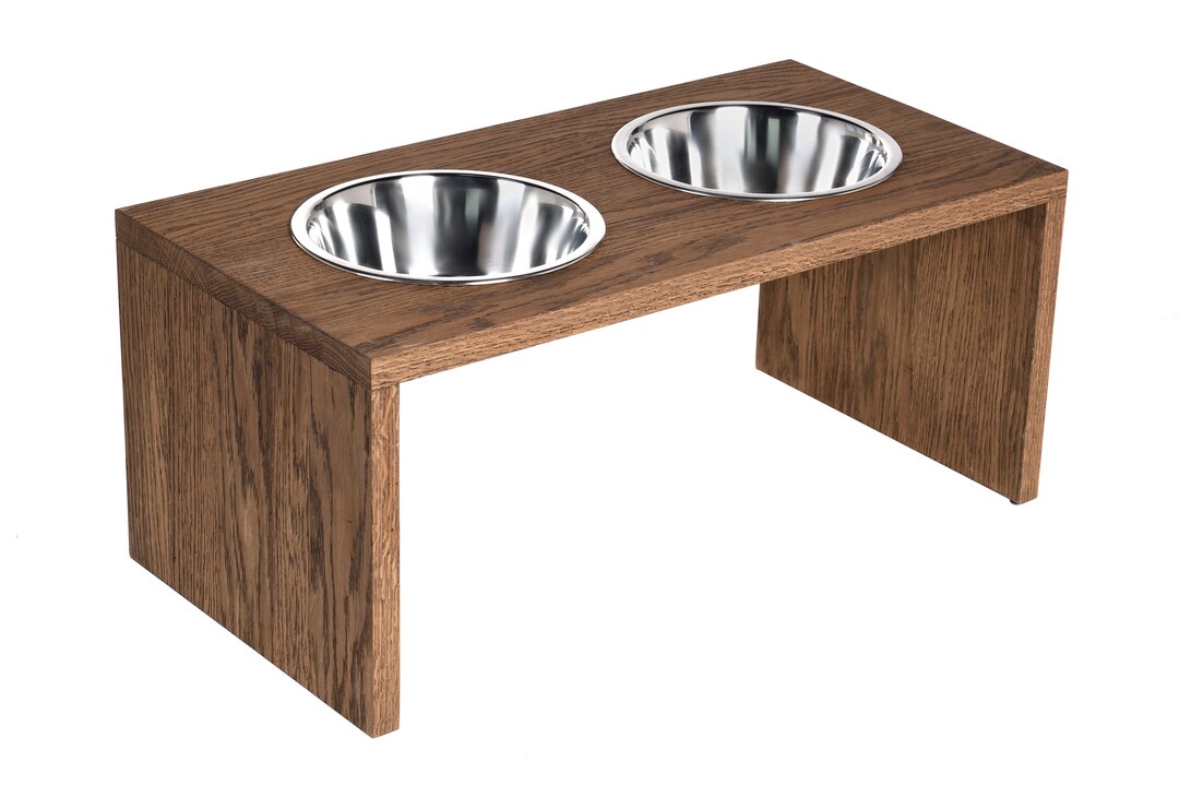 LARGE Double Elevated Dog Food Stand 25,5 Cm Height BUDDY Pet Feeder ...