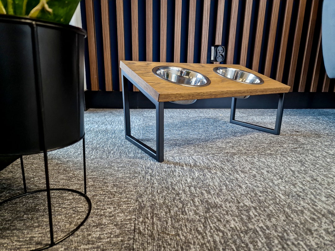 Double at Angle Elevated FOOD STAND for Dog and Cat – PET Designer ...