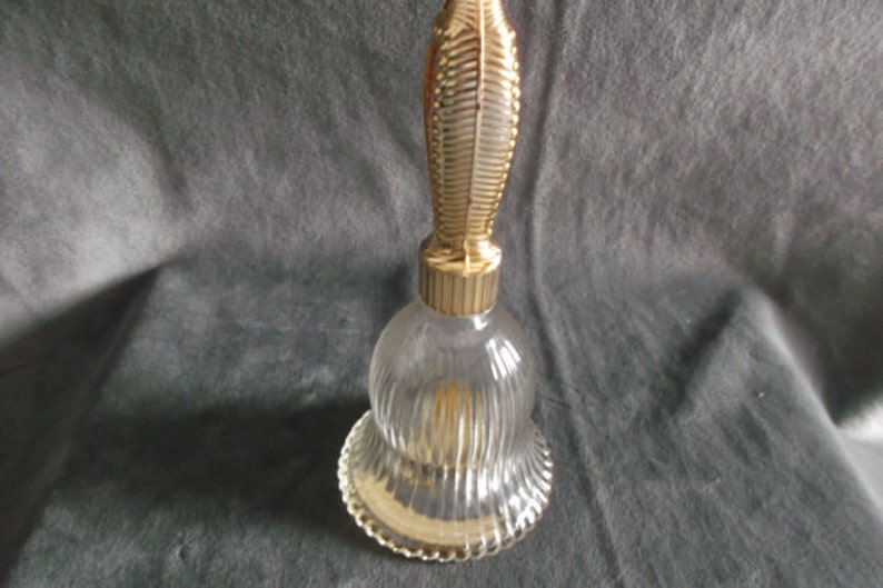 Vintage Avon Clear Glass Bell Decanter Bottle - Etsy