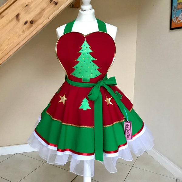 Christmas Apron - Etsy UK