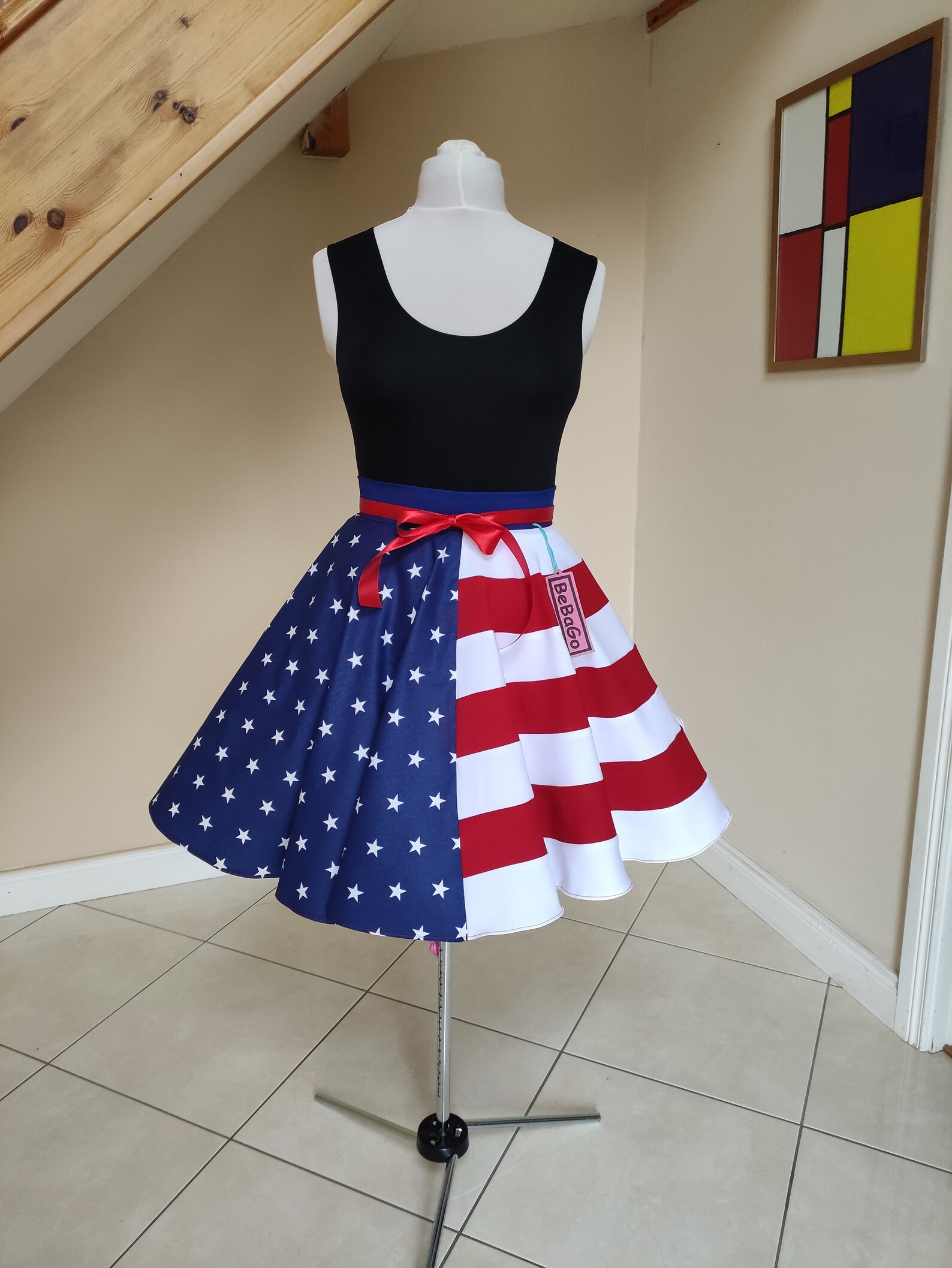 Patriotic Pageant Skirtusa Skirt American Flag Skater Skirt - Etsy