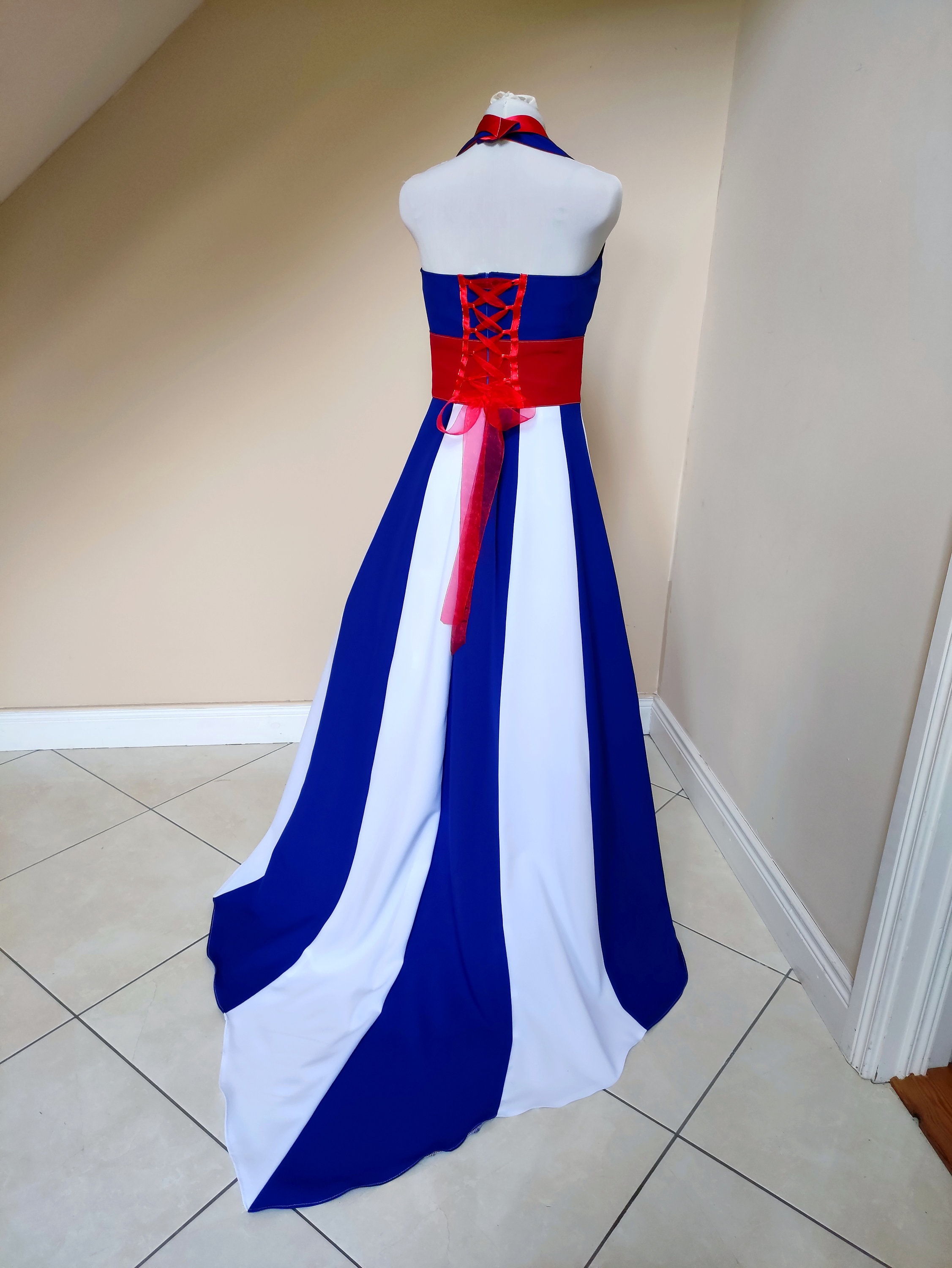 Patriotic Pageant Dress, American Flag Gown - Etsy
