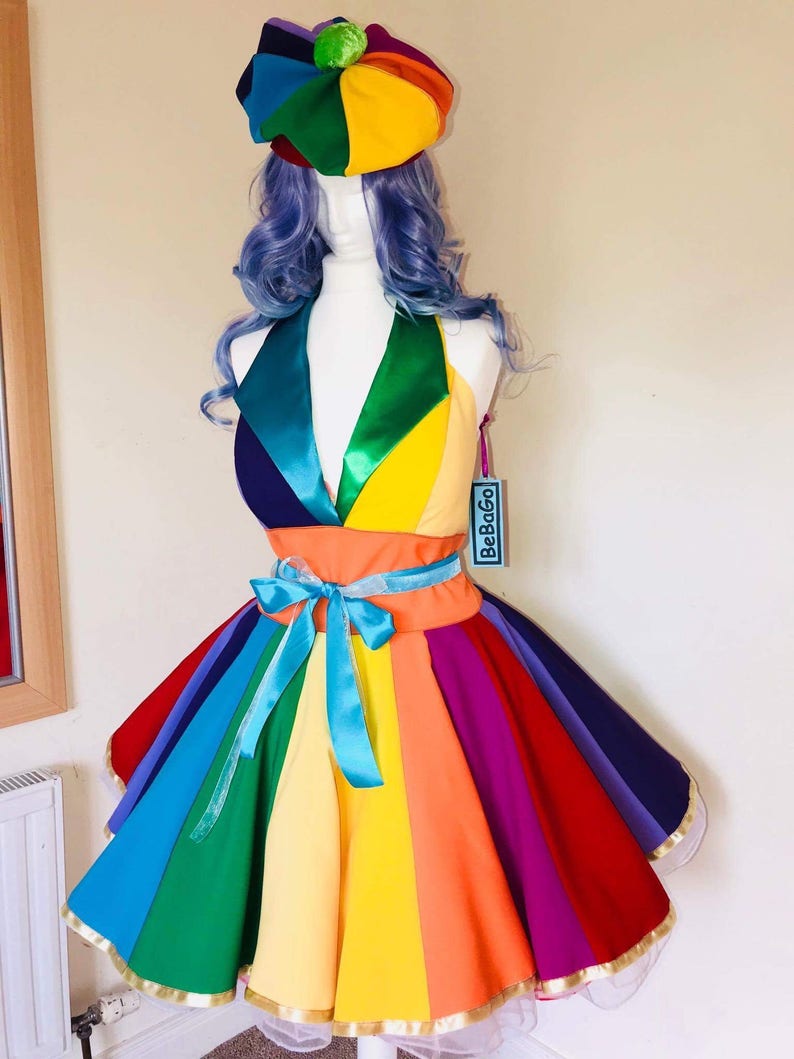 Rainbow Dress Girls Dress Party Dress Sunday Dress - Etsy