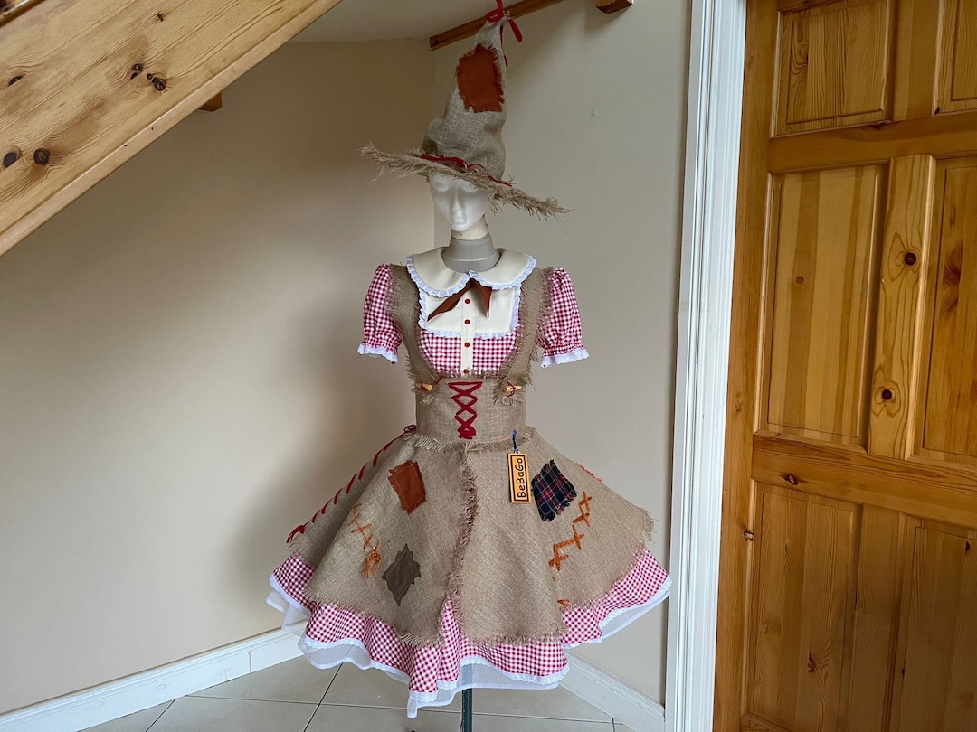 Scarecrow Costume,farm Girl Costume, Halloween Burplan Costume, Country ...