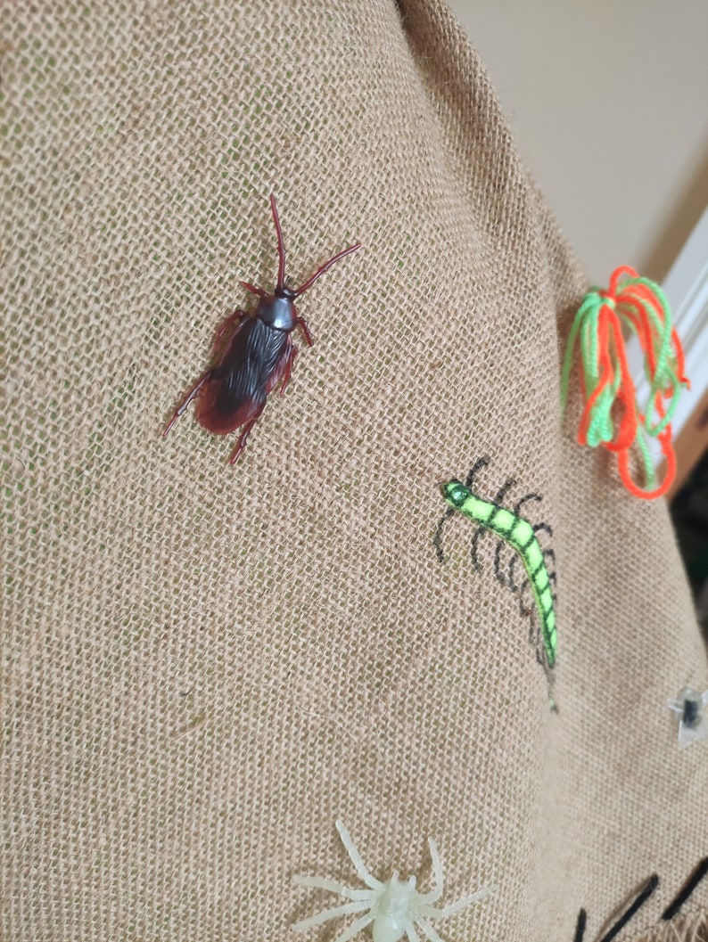 Burlap Halloween Monster Costume,bug Filled Burlap Sack Dress - Etsy