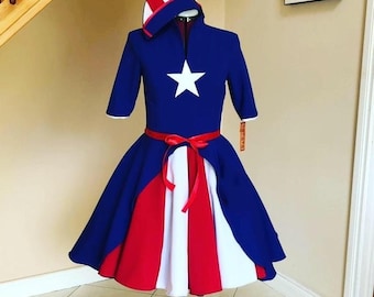 Captain America Uso Girl Costume - Etsy