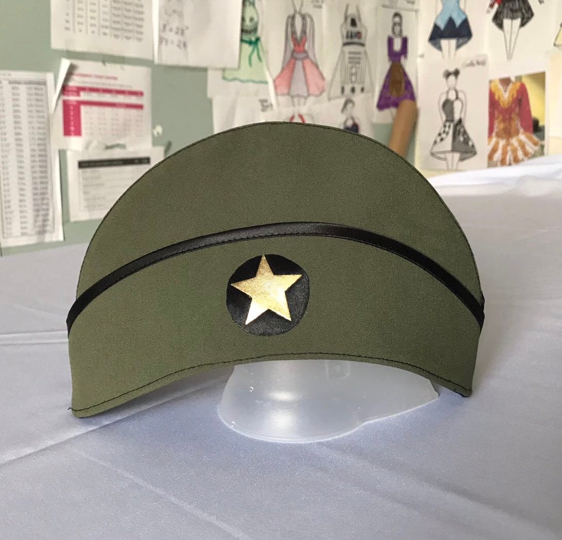 Pinup Military Hat pinup Hat garrison Hatside Cap. - Etsy