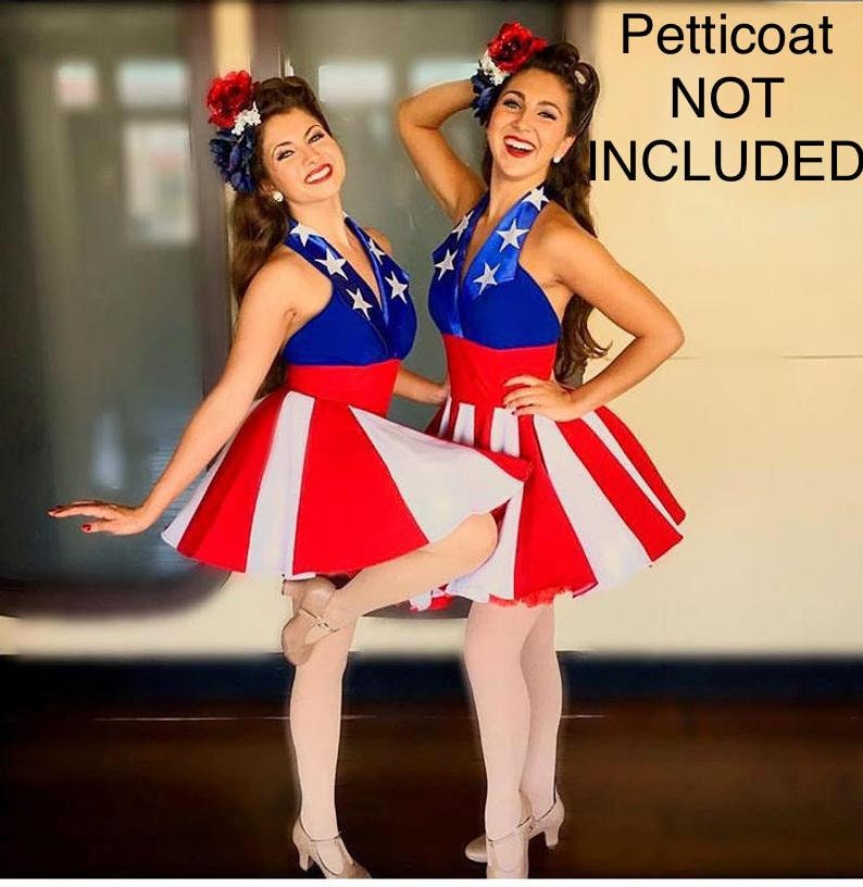 Pageant Costume American Flag Dress America Dress MADE TO | Etsy