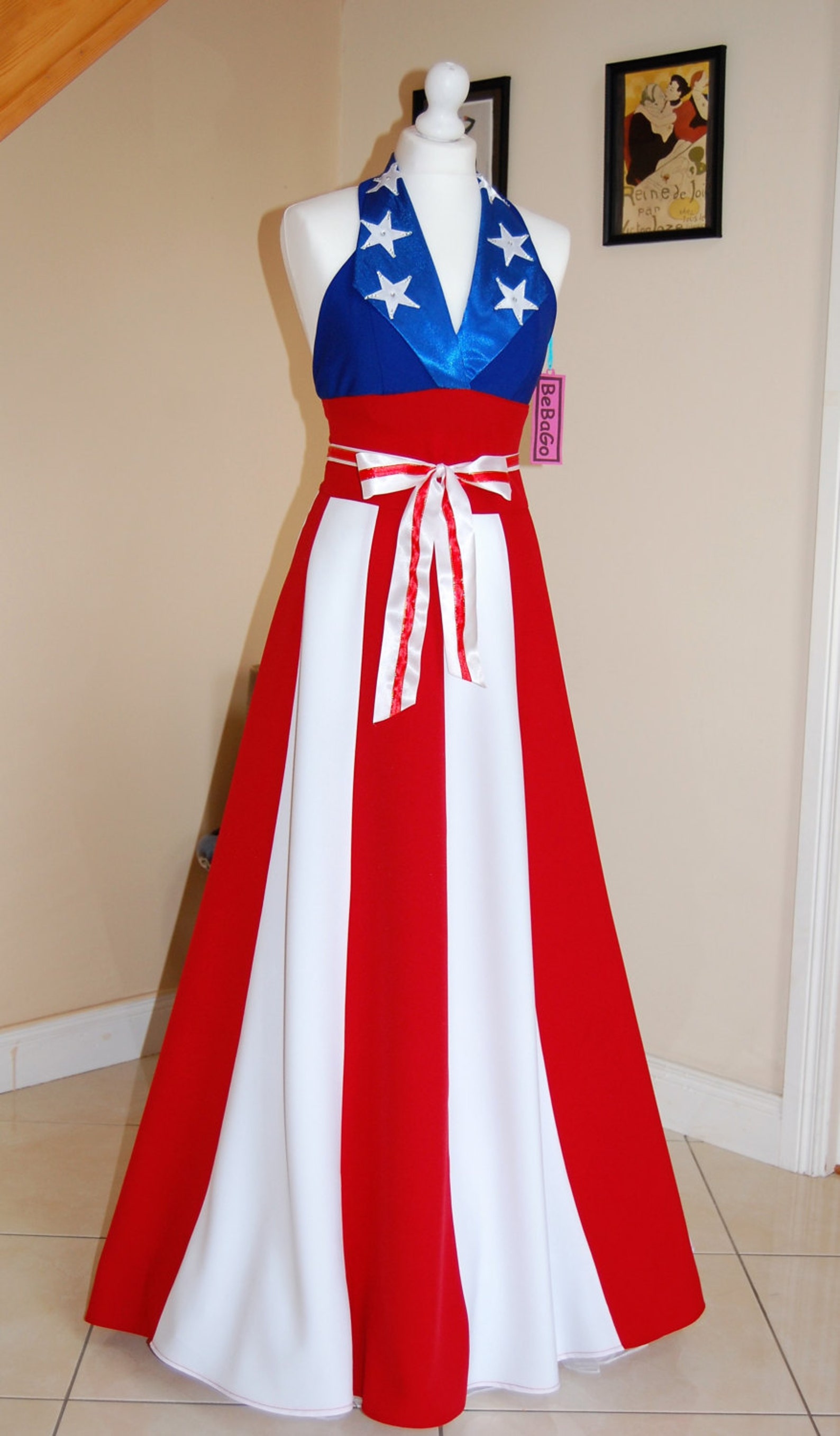 Pageant Patriotic Dress , American Flag Dress 4th of July Costume MADE ...
