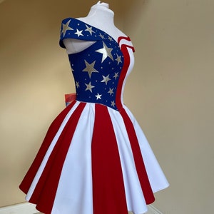 Patriotic Dress 4th of July Costume Pageant Red White Blue Outfit - Etsy