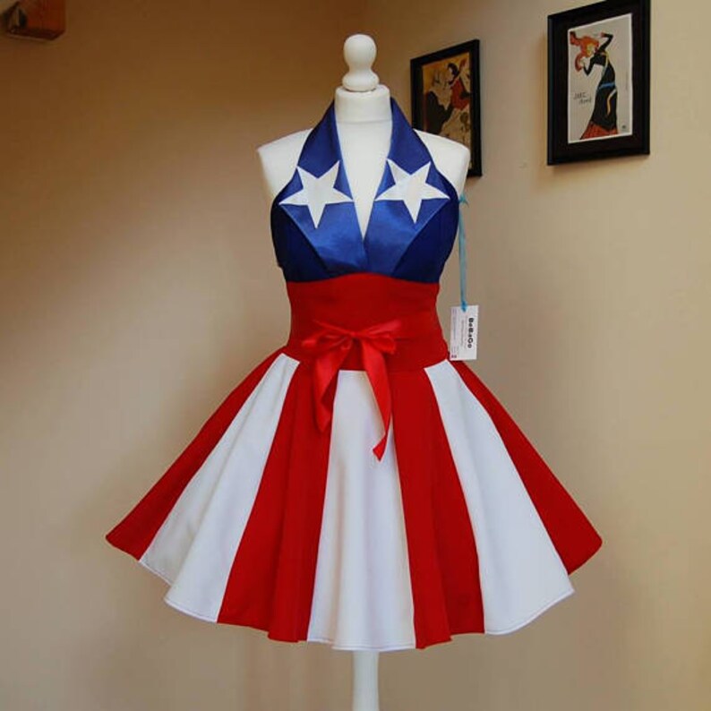 Pageant Dress America Dress Flag Dressuso Girl Dress. - Etsy
