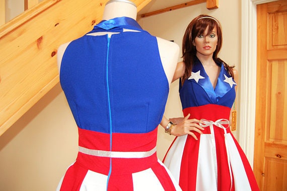 Pageant Patriotic Dress , American Flag Dress 4th of July Costume MADE ...