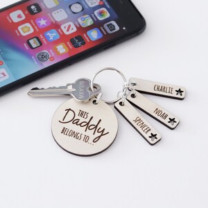 Daddy Keyring - Fathers Day Gift - This Daddy Belongs to - New ...