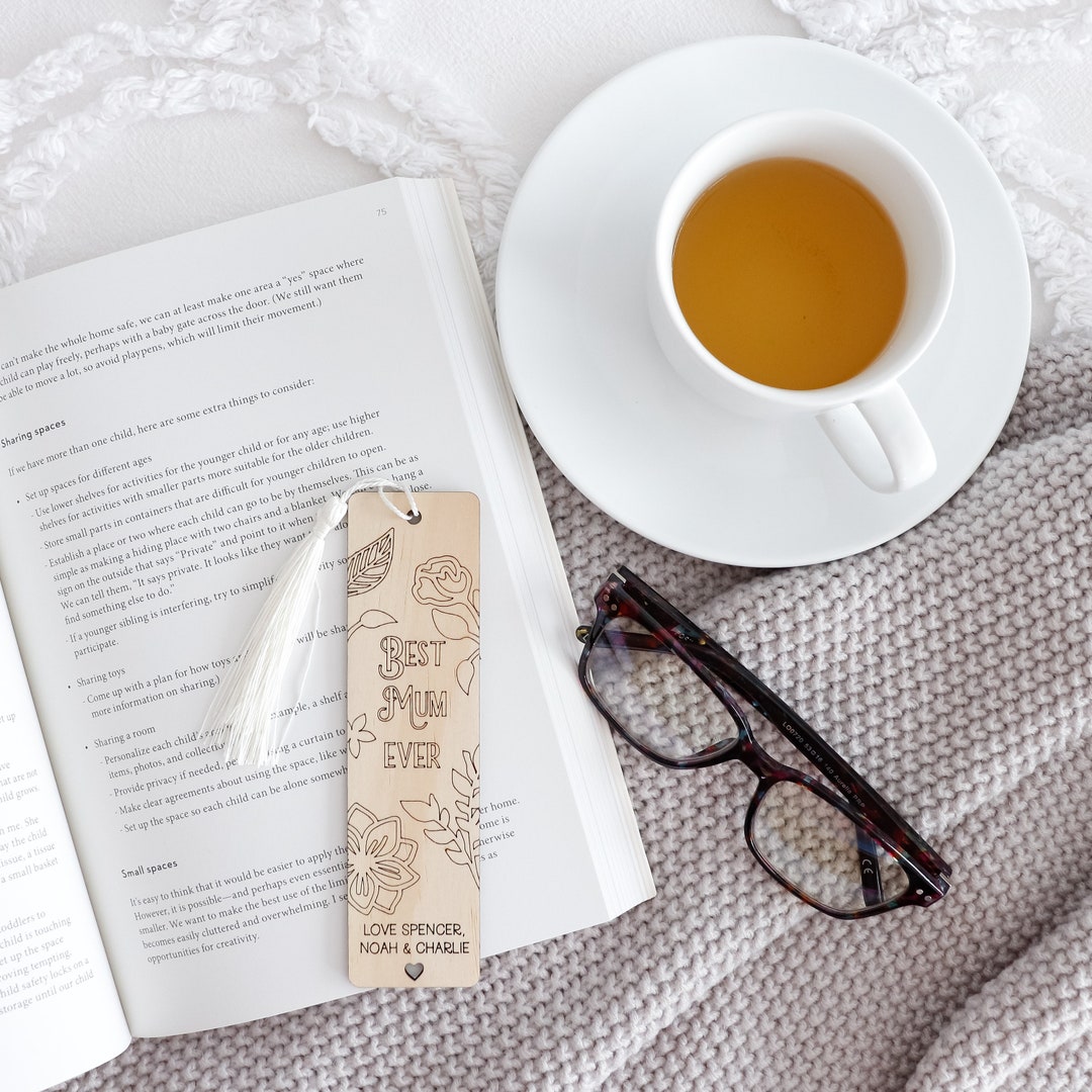 Personalized Wood Bookmark - Best Mum Ever - Mum Bookmark - Gifts for ...