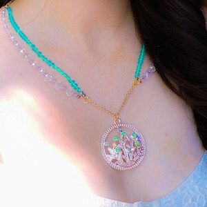 Gold Sea Scene Pendant Necklace - Etsy