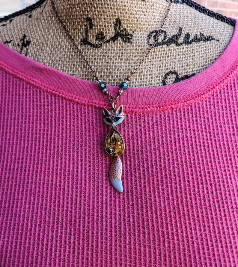 Cooper Fox Chain Necklace - Etsy