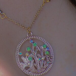 Gold Sea Scene Pendant Necklace - Etsy