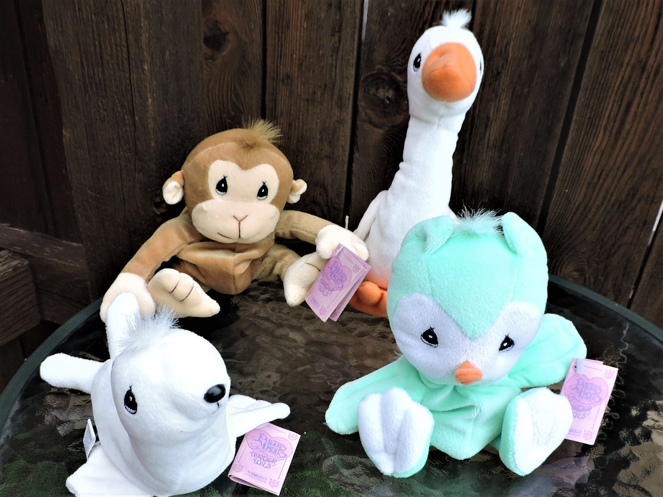 Tender Tails tm Owl Monkey Seal Goose Bean Bags Precious Moments tm - Etsy