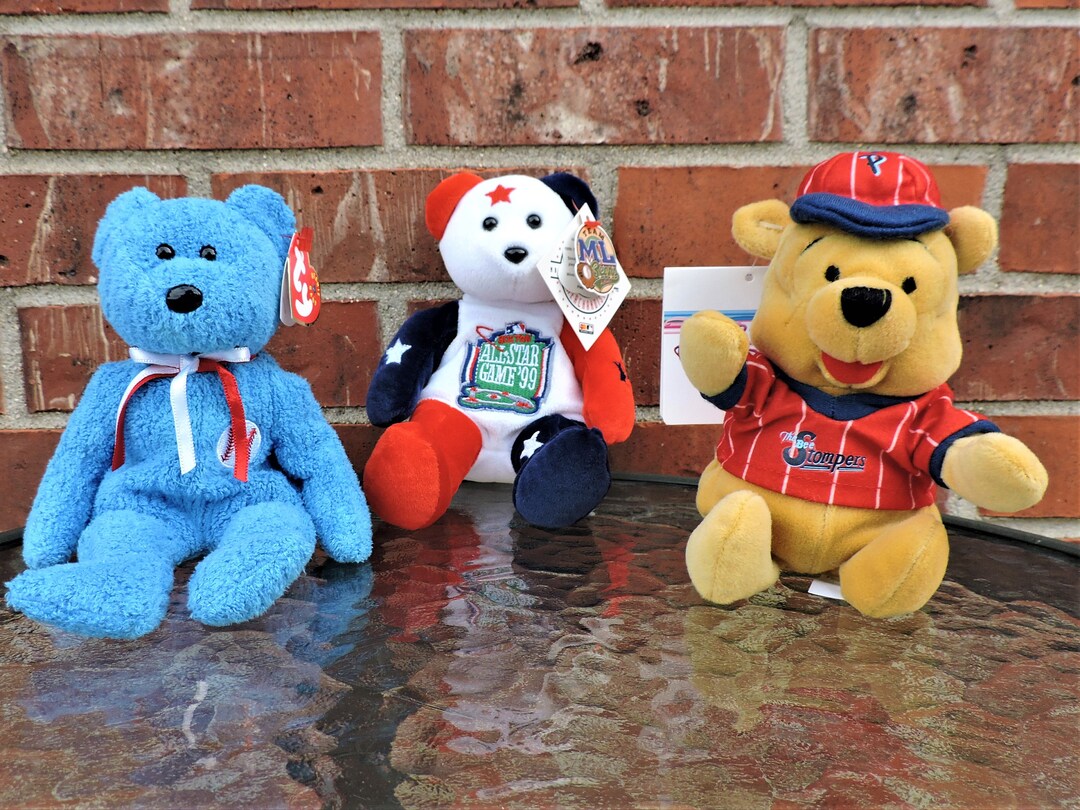 Winnie the Pooh Disney Ty Beanie Babies Baseball All Star Game Boston ...