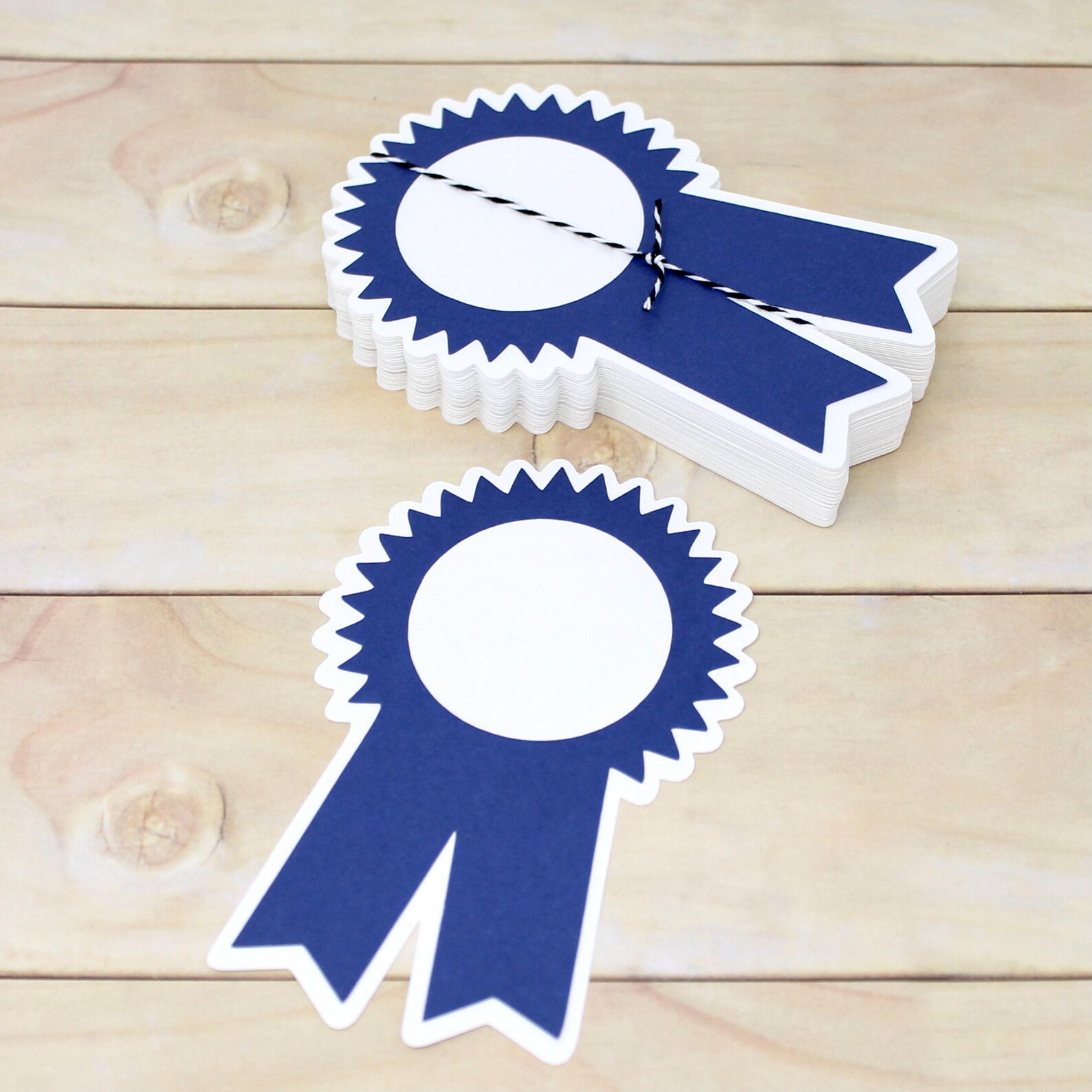 Award Ribbon Embellishments, Set of 15 - Red, Blue, Yellow or Green ...