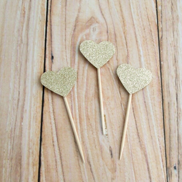 Heart Cupcake Topper - Etsy