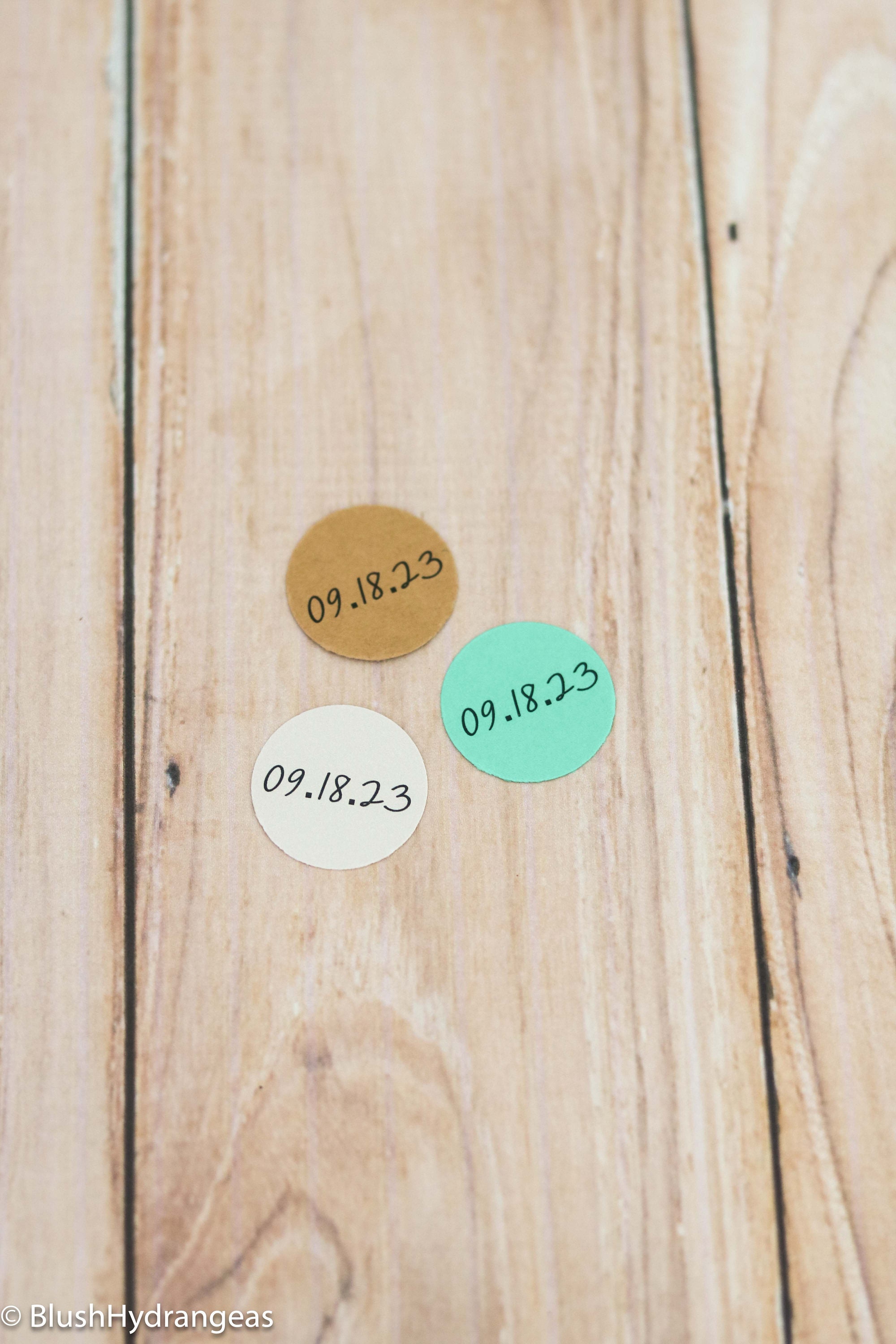 Personalized Color Dot Cupcake Toppers: Your Custom Names, Initials ...