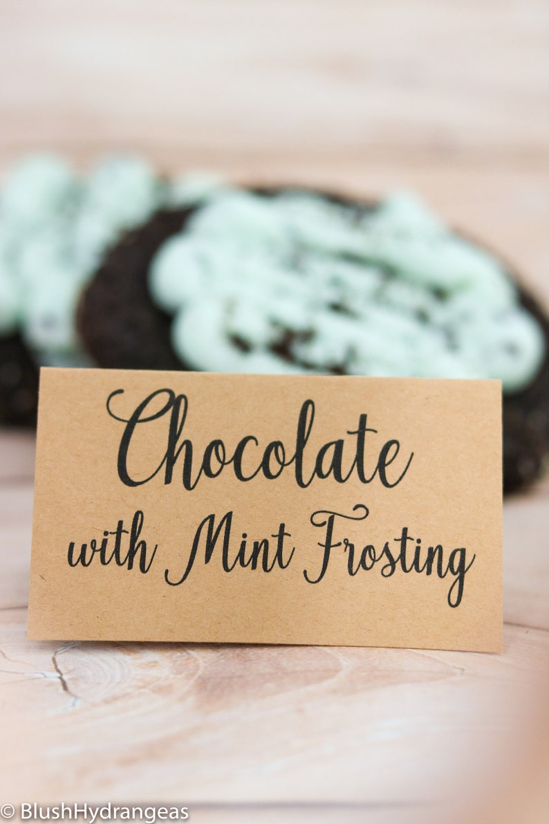 Dessert Table Cards Dessert Table Labels for Pies Cakes | Etsy