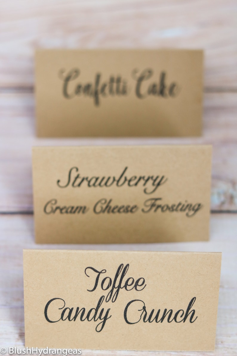 Dessert Table Cards Dessert Table Labels for Pies Cakes | Etsy