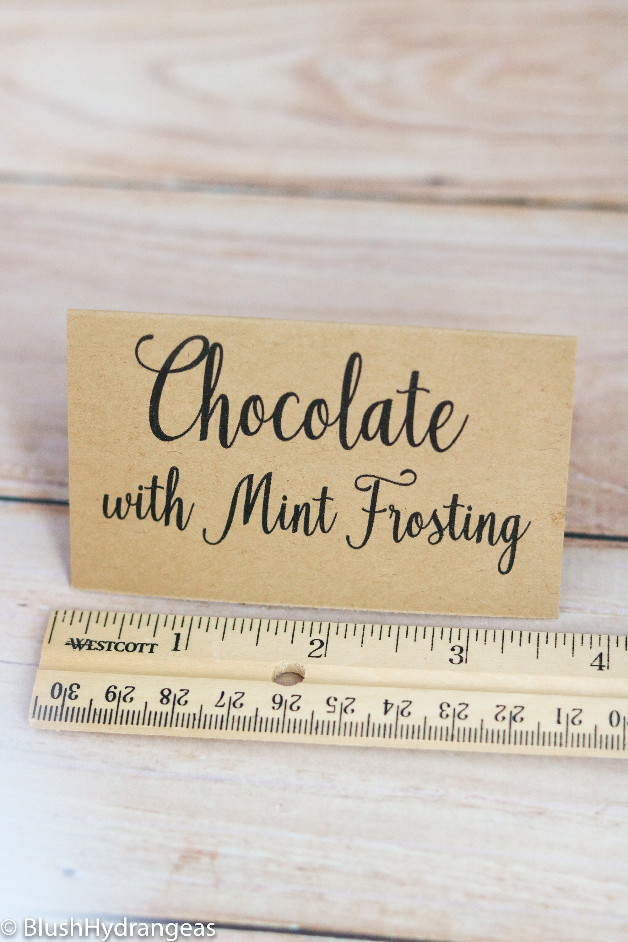 Kraft Paper Table Label Cards: Dessert & Snack Display - Etsy