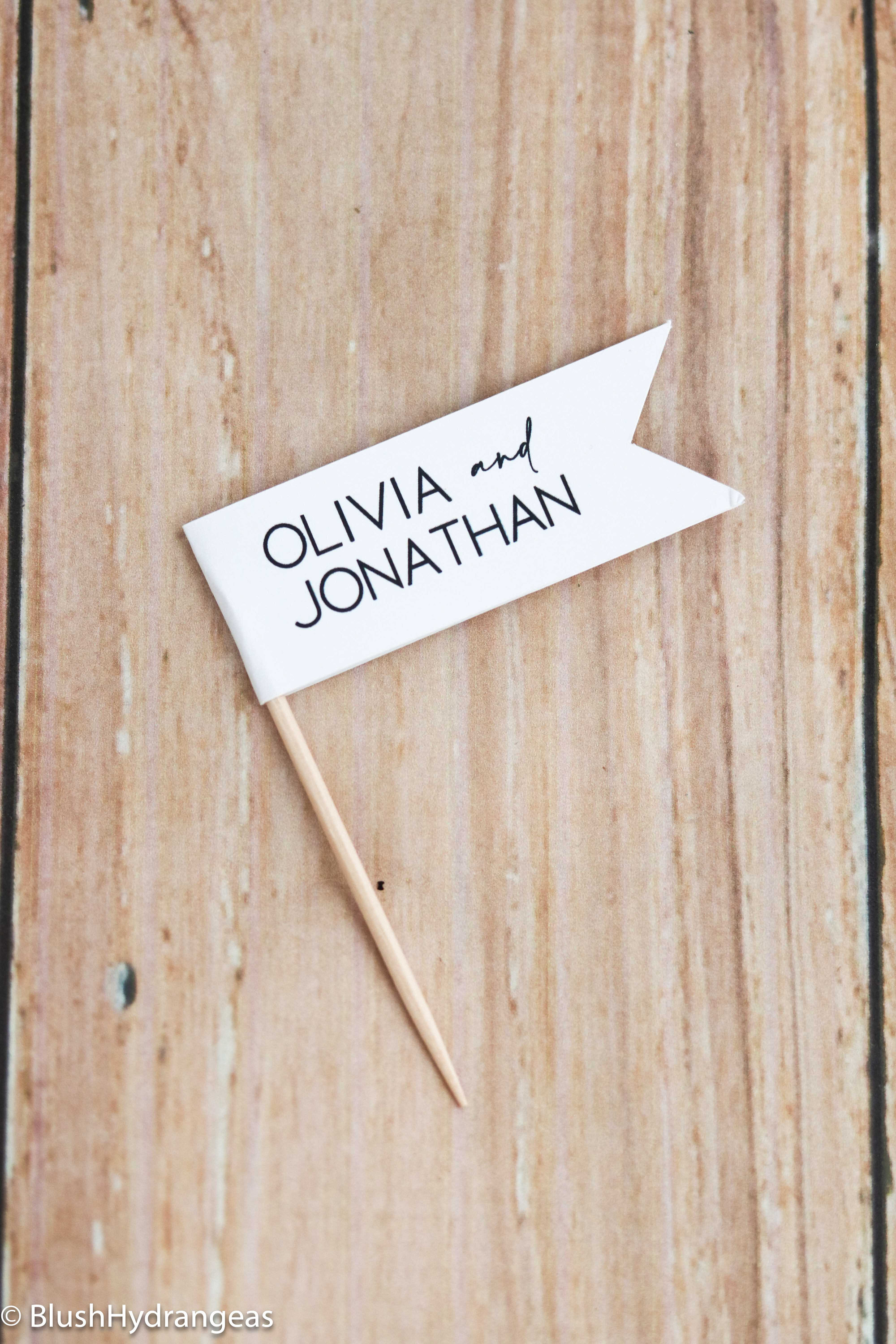 Simple Modern Flags - Customize Your Text With Names and Date - Minimal ...