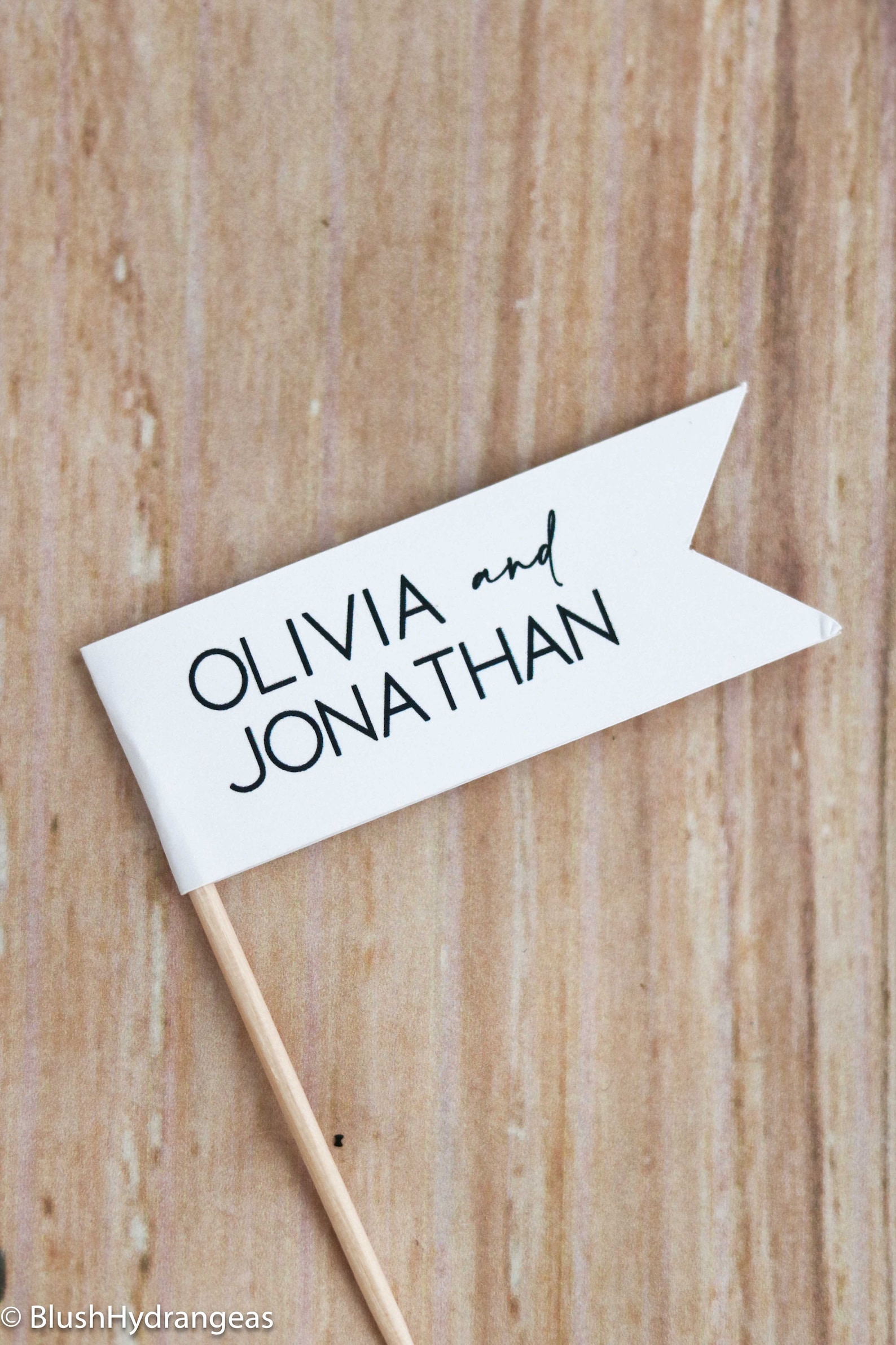 Simple Modern Flags - Customize Your Text With Names and Date - Minimal ...