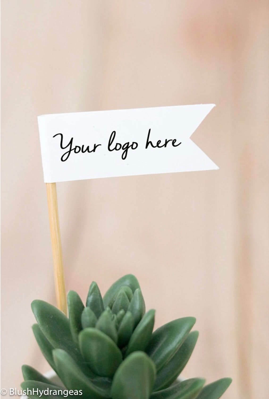 Custom Logo Cupcake Toppers - Flags Printed With Your Company/brand ...