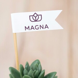 Custom Logo Cupcake Toppers - Flags Printed With Your Company/brand ...