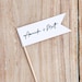 Custom Modern Flags Modern Minimalistic Personalized Cupcake Flags With ...