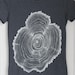 Mens Tree Ring T Shirt Organic Woodcut Tee Tri-blend - Etsy