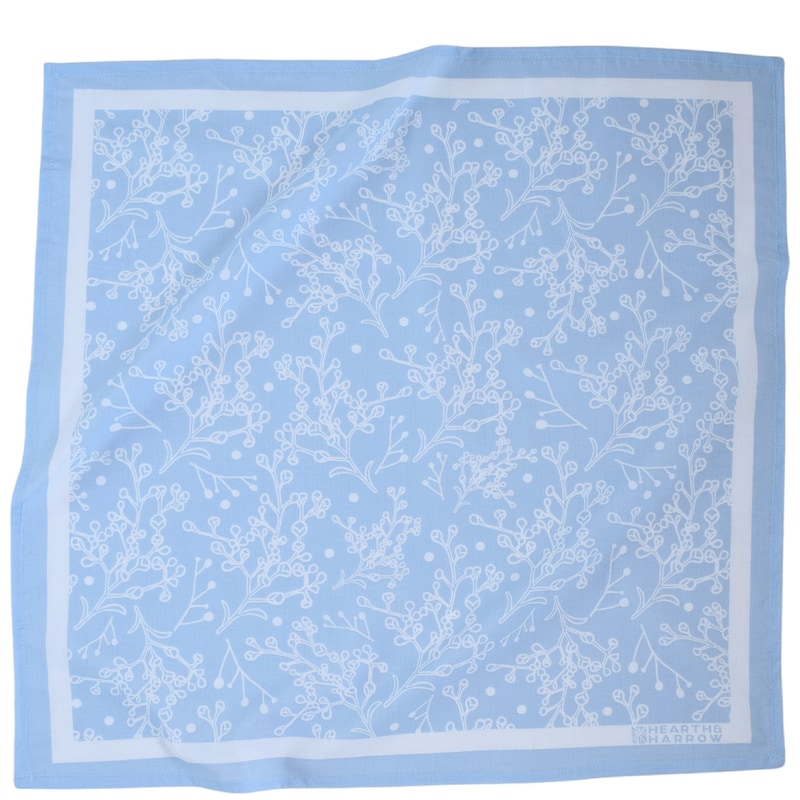 Light Blue Bandana Cotton - Etsy