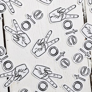 Vote Sticker - 4" Decal - Vinyl Sticker for Your Laptop - Water Bottle ...