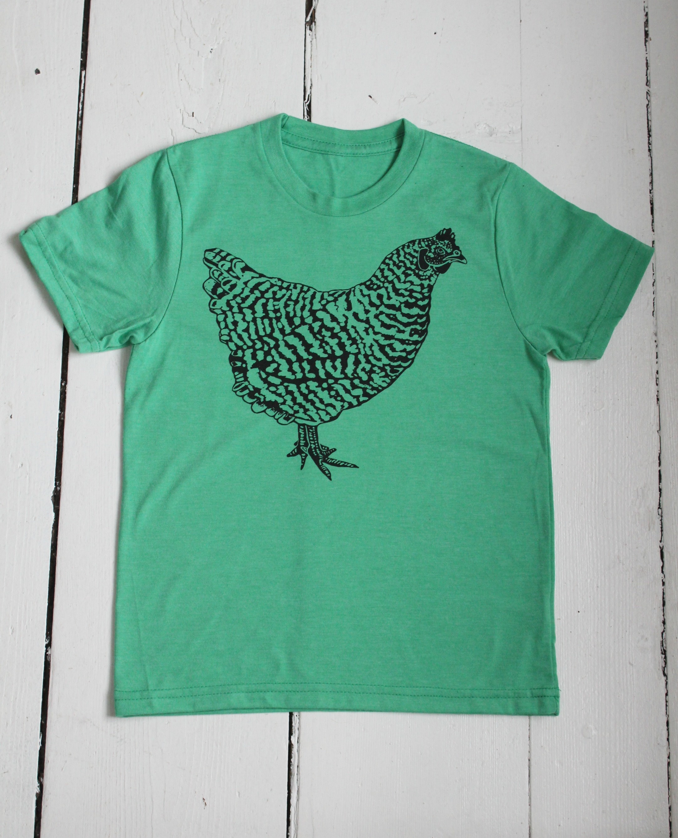 Kids Chicken Tee Organic Kids T-shirt Children's - Etsy