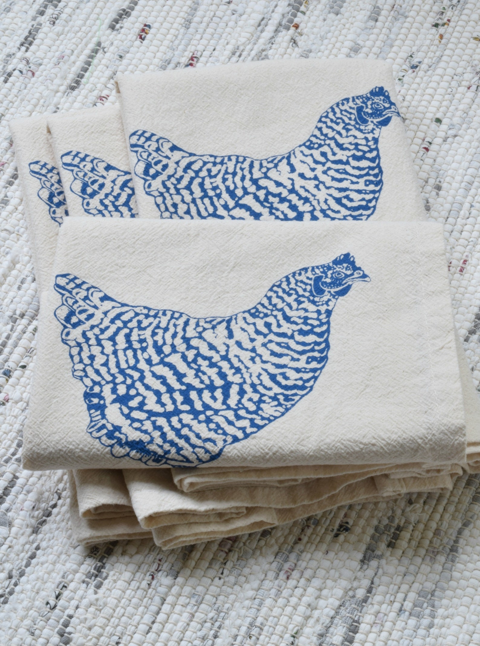 Chicken Cloth Napkins Set of 4 Organic Cotton Farmhouse - Etsy