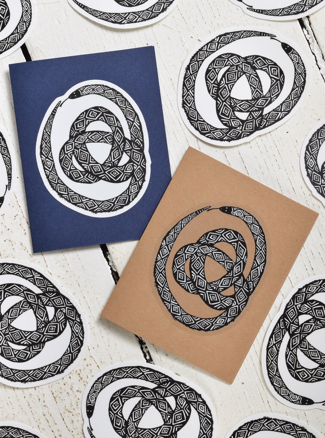 Serpent Sticker - 4" Decal - Vinyl Sticker - Ouroboros - Laptop - Water ...