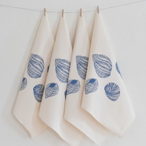 Cloth Napkins - Organic Cotton - Set of 4 - Nautical Print - Cotton ...