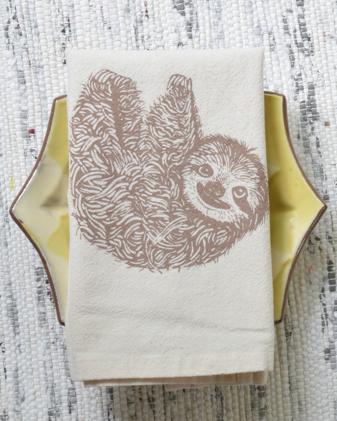 Sloth Cloth Napkins - Organic Cotton - Set of 4 - Eco Friendly Kitchen ...