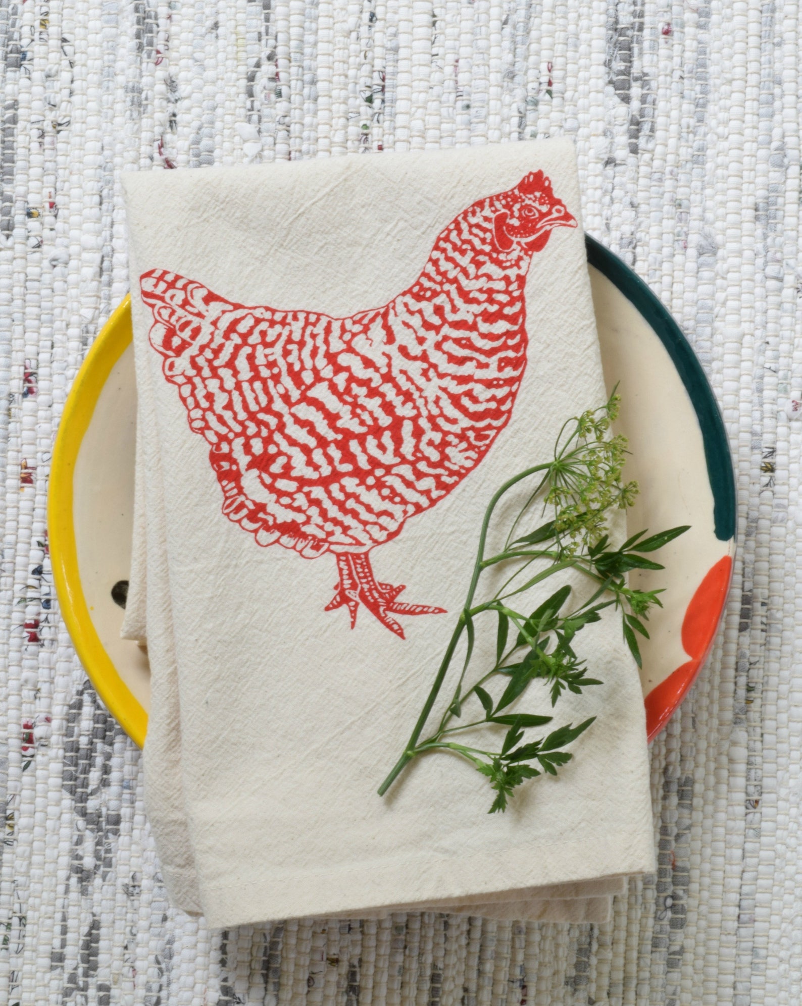 Chicken Cloth Napkins Organic Cotton Set of 4 Farmhouse - Etsy