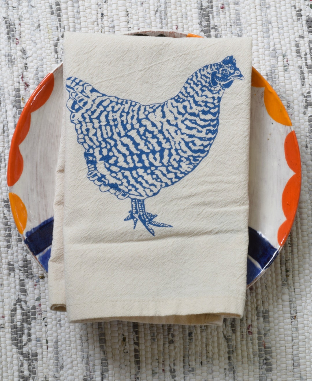 Chicken Cloth Napkins - Set of 4 - Organic Cotton - Farmhouse - Unpaper ...